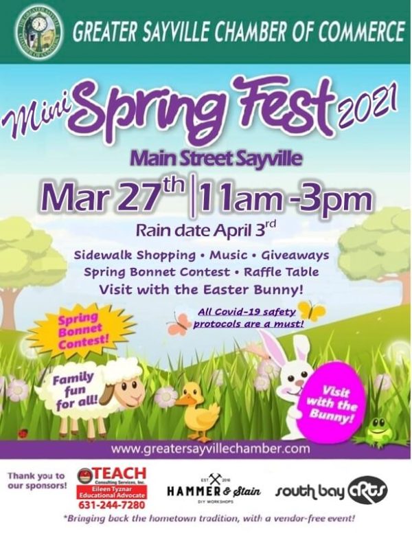 Mini SpringFest 2021 - The Greater Sayville Chamber of Commerce, Inc.